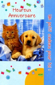cartes anniversaire animaux